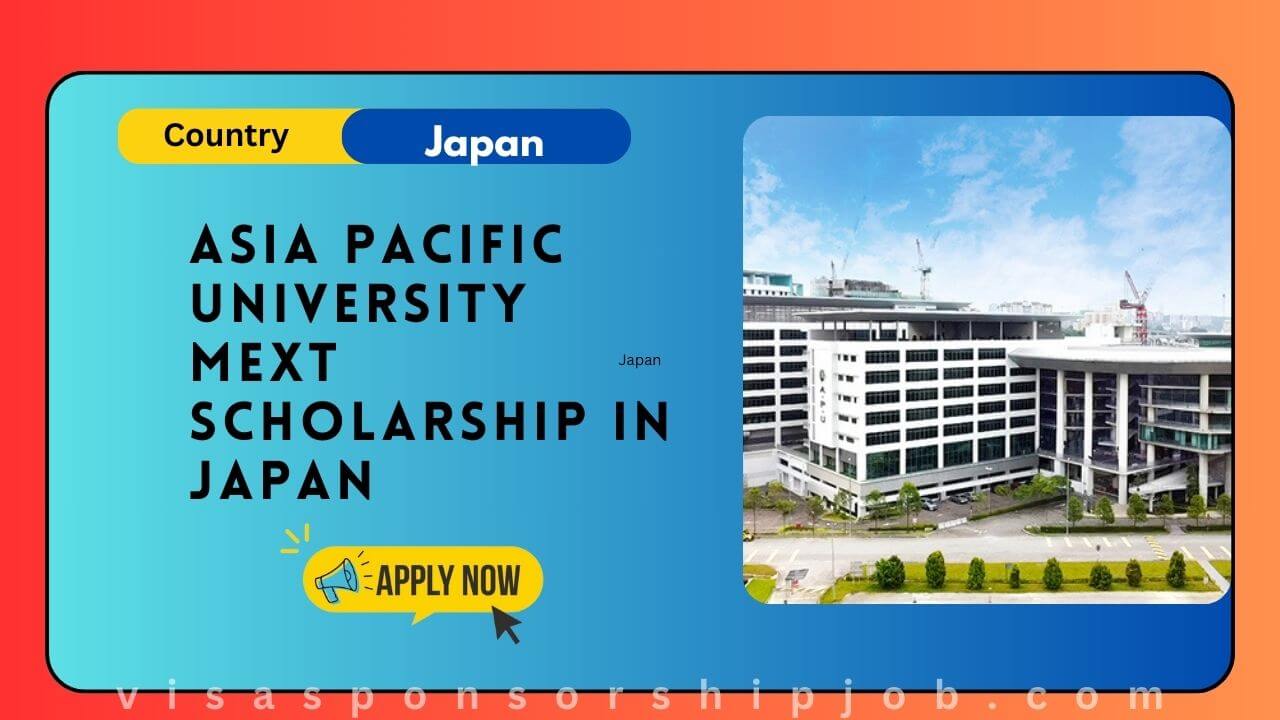 Asia Pacific University MEXT Scholarship in Japan 2025